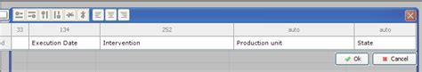 table columns are wider in simulation foreui