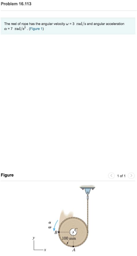 Solved Problem 16 113 The Reel Of Rope Has The Angular