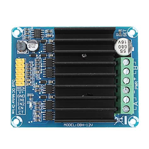 DC V A PWM Dual Channel Motor Control Module H Bridge Motor Drive Controller Board DHB A