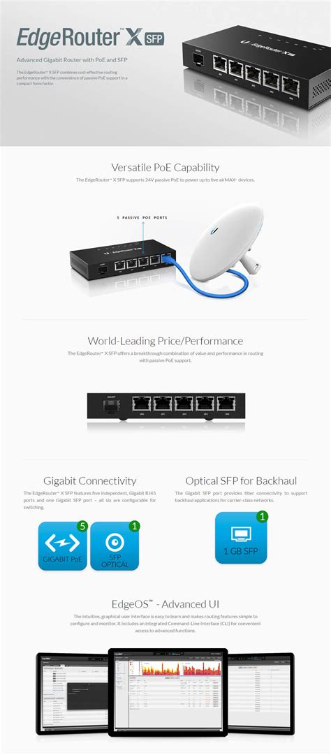 Buy Ubiquiti Edgerouter X Sfp Networking Scorptec Computers