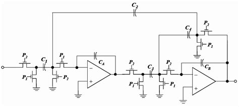 Architecture Of The Switched Capacitor Low Pass Biquad Filter With