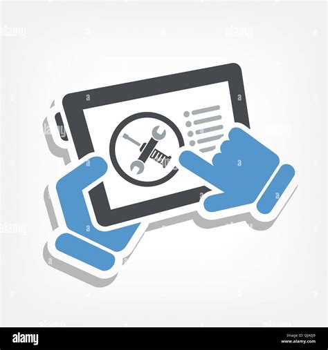 Touchscreen Device Setting Stock Vector Image Art Alamy