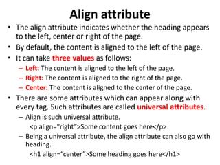Std 10 Computer Chapter 1 Introduction To HTML Basic Formatting Tag