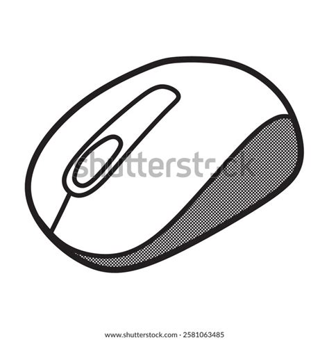 Standard Computer Mouse Vector Image Facing Stock Vector Royalty Free