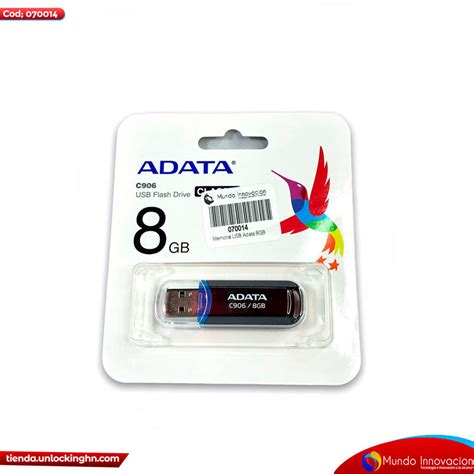 Memoria Usb Adata 8gb Mundo Innovacion
