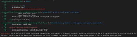 Python One Of The Variables Needed For Gradient Computation Has Been