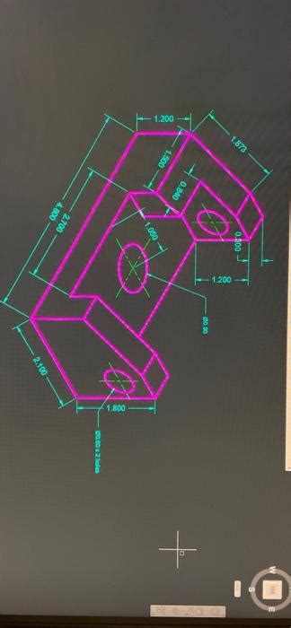 Solved 1 Create An Orthographic Layout With Offset Section