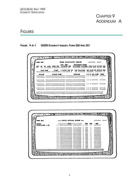 Fillable Online Deers Eligibility Inquiry Form 200 And 201 Fax Email