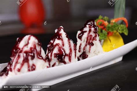 蓝莓山药 中国菜系 食品餐饮 摄影素材 汇图网www huitu