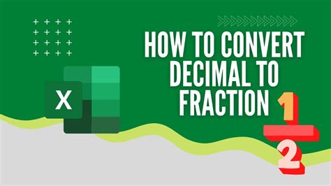 Convert Decimal To Fraction In Excel At Heather Gonzales Blog