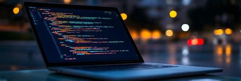 Laptop Displaying Programming Code On The Screen Premium Ai Generated