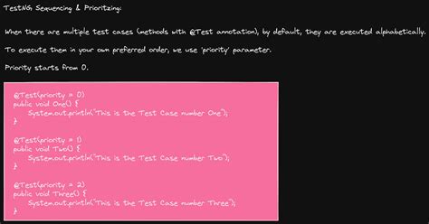 Software Engineering Cafe Testng Sequencing And Prioritizing