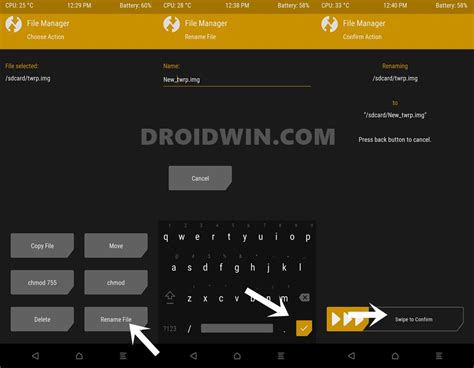 how to copy move rename delete files and folders via twrp droidwin