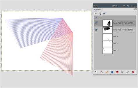How To Draw A Set Of Multiple Lines With Slight Angles In GIMP Graphic Design Stack Exchange