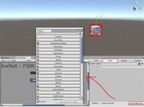 [unity playmaker] implementation of interaction by input button of controller styly