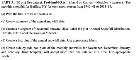 Solved Part A 30 Pts Use Dataset Problem00 3txt