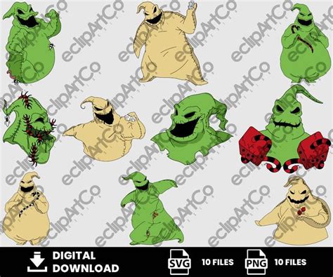 10 Clipart Oogie Boogie Oogie Boogie Svg Oogie Boogie Png Digital