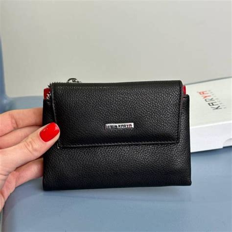 Гаманець жіночий шкіряний чорний Fm1265a купити недорого з доставкою по Україні Інтернет