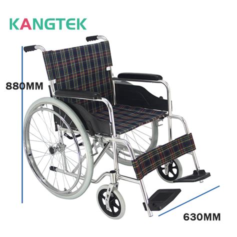Складний легкий інвалідний візок з ручним керуванням зі знімними підніжками Низька ціна Складний