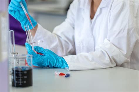 Biochemical Analysis And Chemical Analysis In Lab Stock Image Image Of Beaker Chemistry