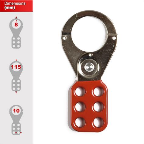 Abus 702 Lock Off Hasp 15 Red Red Lock Off Hasp
