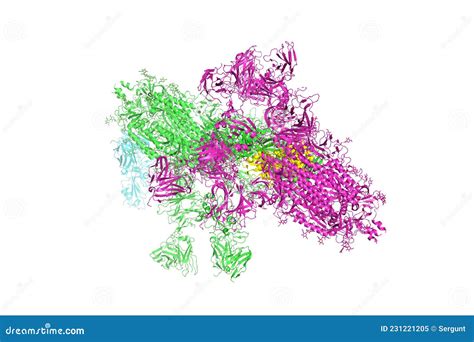 Sars Cov 2 Spike Glycoprotein Stock Image 231221197