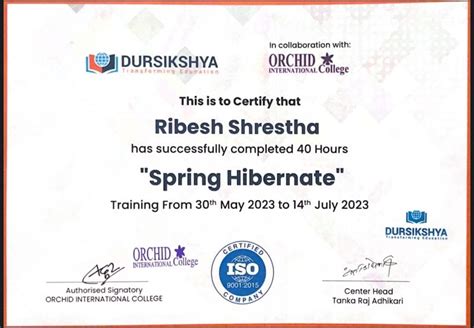 Ribesh Shrestha On Linkedin Spring Hibernate Java