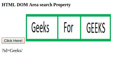 HTML DOM Area Search Property GeeksforGeeks
