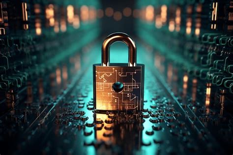 Premium Ai Image Cybersecurity Relies On Binary Code Locks To Protect Against Digital Threats