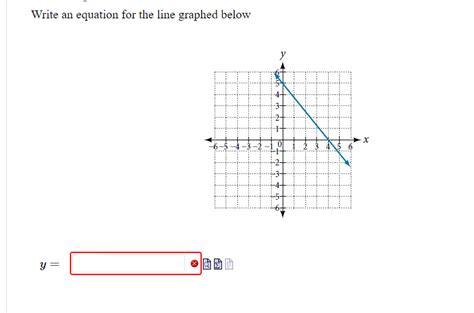Solved Write An Equation For The Line Graphed Below у Chd X
