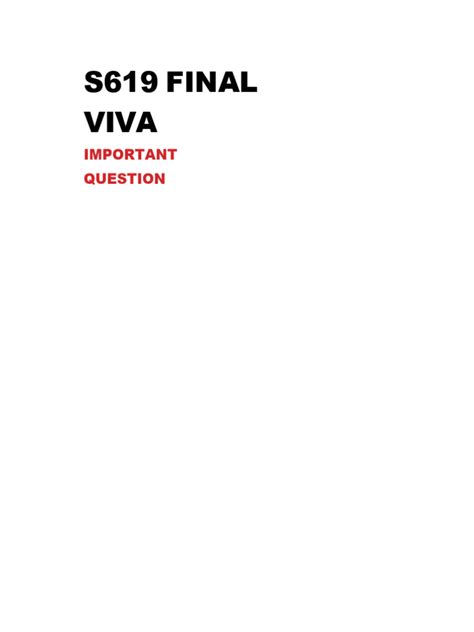 Cs619 Final Viva Preparation 1 Pdf