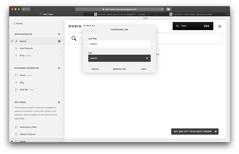 How To Add Search To Squarespace Ecommerce Stores Peachs Referral