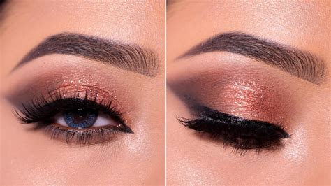 Very Simple And Easy To Create Smokey Glitter Eye Makeup Tutorial