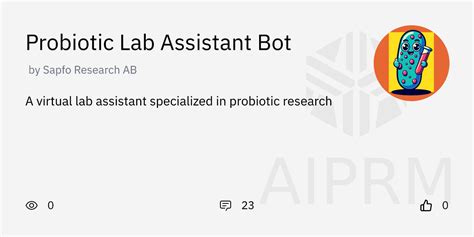 Gpt Probiotic Lab Assistant Bot By Sapfo Research Ab Aiprm For Chatgpt