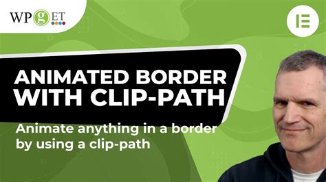 Elementor Animated Border With Clipping Path Youtube