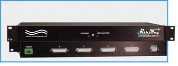 Low Profile DB25 Crossover Switch With Contact Control Remote Port