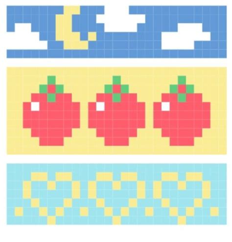 배색뜨기 뜨개 도안 자유롭게 쓰셔요🍅💛💙 2025 십자수 차트 코바늘뜨기 패턴 크로셰 아플리케