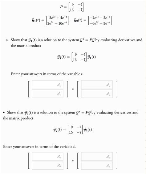 [solved] P [[9 4 7]] 15 Vec Y 1 T [[2e 3t 4e T ]]