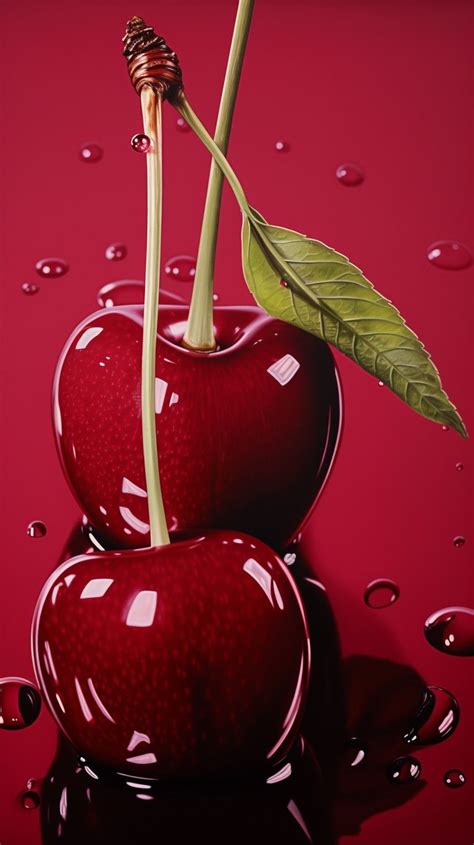 Cherry Fruit Wallpaper Phone Wallpaper Wallpaper