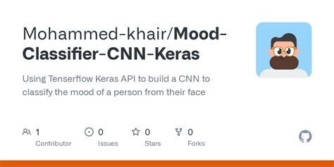 Github Mohammed Khairmood Classifier Cnn Keras Using Tenserflow Keras Api To Build A Cnn To