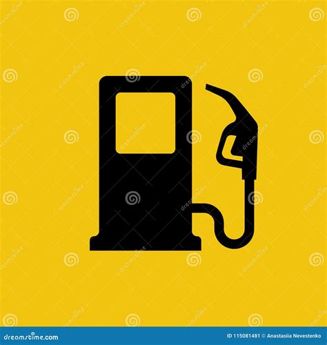 Gas Pump Icon Gasoline And Diesel Fuel Symbol Cartoon Vector 108060881