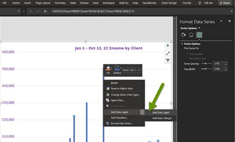 How To Quickly Add A Chart To Visually Compare Data In Excel Part 2