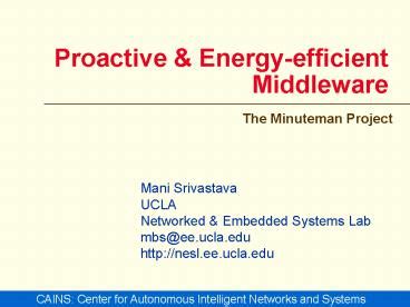 PPT Proactive PowerPoint Presentation Free To View Id 213649 NjUyY