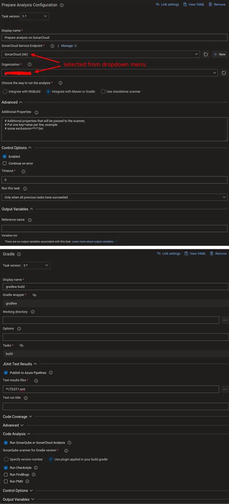 Azure Devops Gradle Pipeline Project Was Never Analyzed A Regular Analysis Is Required