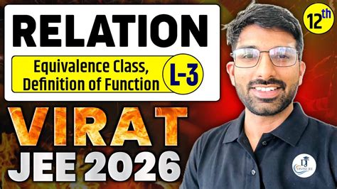 🔴relation And Function L 03jee Mains Advanced Equivalence Class