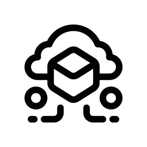 Data Cloud Line Icon Clean And Minimalist Icon For Websites And Mobile Apps 63203495 Vector