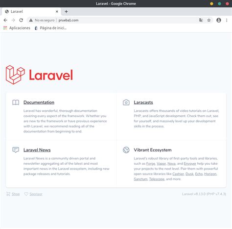 Esc Configuración De Un Entorno De Desarrollo Con Laravel En Ubuntu Server 2004