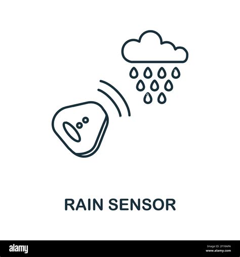 Rain Sensor Icon Simple Element From Sensors Icons Collection Creative Rain Sensor Icon Ui Ux