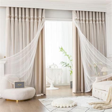 마임 웨딩스타일 암막 이중커튼3컬러 지나송