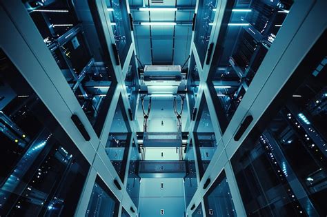 Premium Vector Network Workstation Server Room Concept 3d Illustration